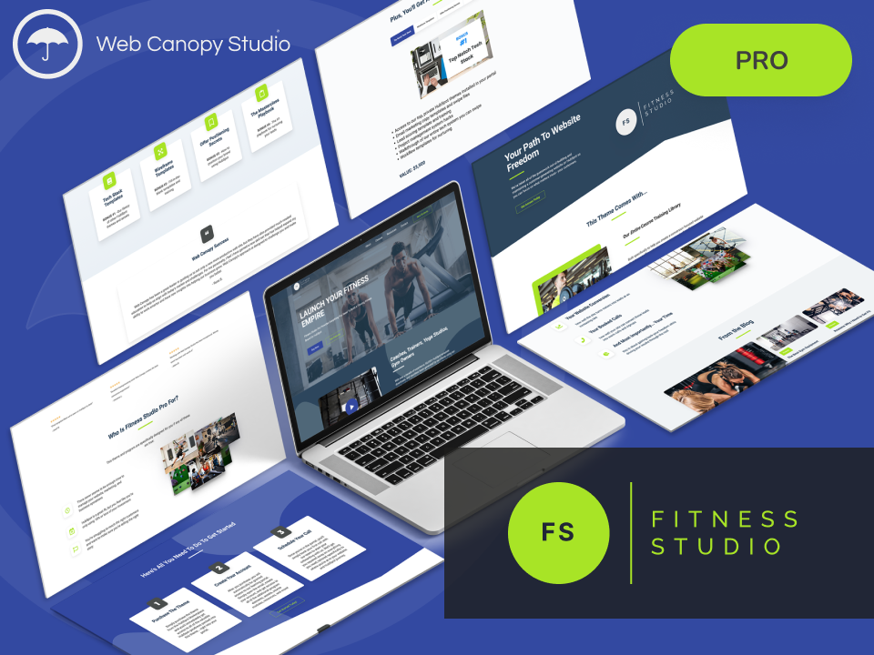 Fitness Studio Pro Theme by Web Canopy Studio